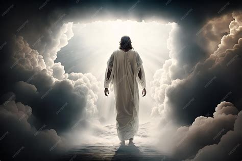 Divina Misericórdia De Jesus Cristo Deus Cristão Generative Ai Foto