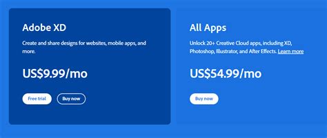 How Much Does Adobe XD Cost Web Design Tutorials And Guides