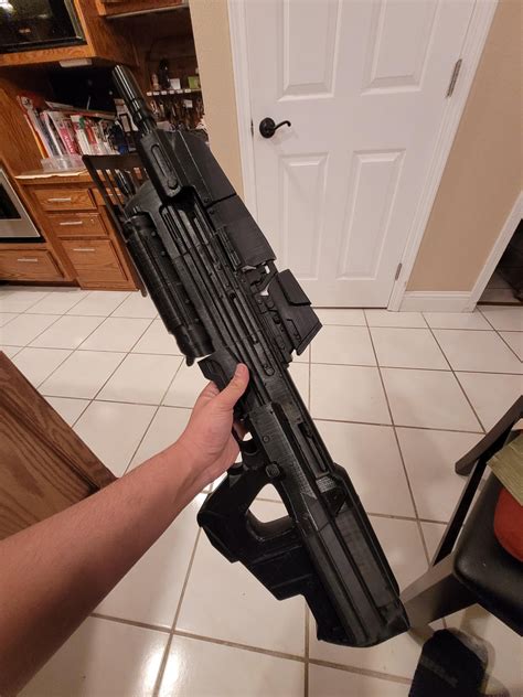 Printed Out A Halo Assault Rifle Couldnt Resist Taking Photos With It