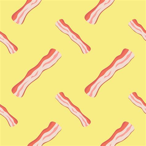 Bacon Seamless Pattern Pork Seamless Vector Illustration 20229390