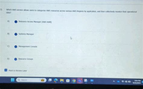 Which Aws Service Allows Users To Categorize Studyx