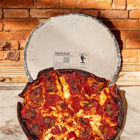 Pequods Pizza Sausage Deep Dish 2 Tall