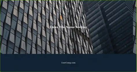 Understanding File Name Sorting In Linux And Similar Oses
