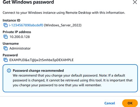 Connect To A Windows Server Amazon Ec2 Instance Created From A Lightsail Snapshot Amazon Lightsail