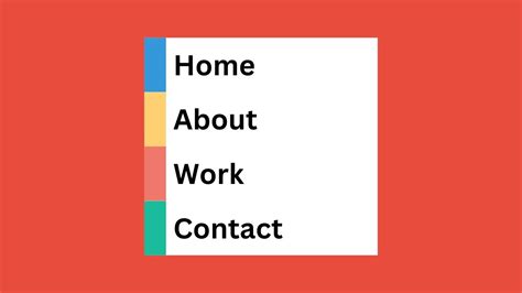 Create This Color Navbar Hover Animation Using Just Css Youtube