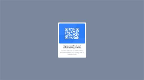 Frontend Mentor Responsive Qr Code Card Using Html And Css Coding