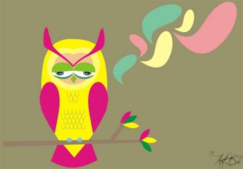 Lazy Owl Owl Cute Owl Character