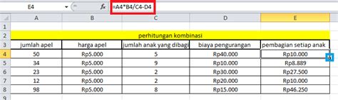 Macam Macam Rumus Pengurangan Di Excel Yang Wajib Di Ketahui