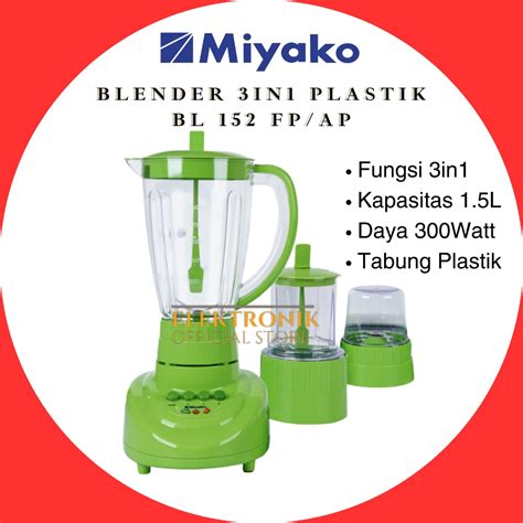 Jual MIYAKO BLENDER PLASTIK BL FP AP HIJAU BLENDER PLASTIK Shopee Indonesia