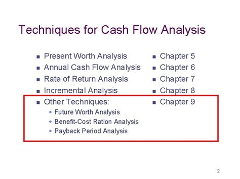 Other Analysis Techniques Future Worth Analysis Fwa Benefitcost