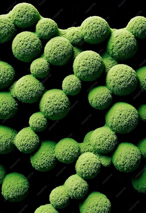 Free Photo 3d Green Moss On Abstract Shape