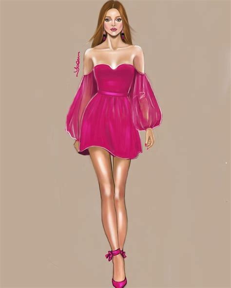 Pin By Pink Rose On Tasarım çizimler Fashion Illustration Dresses Fashion Illustration