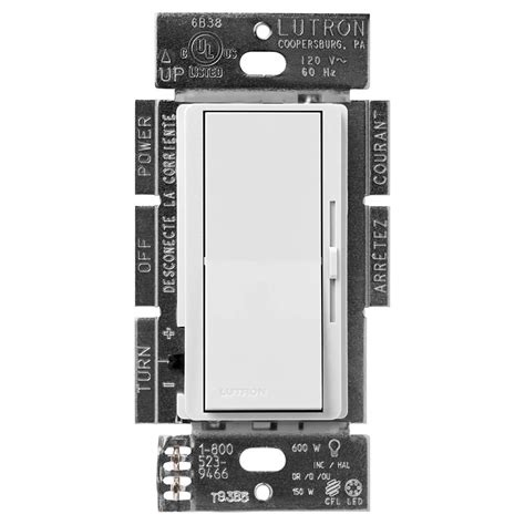 Lutron Diva Led Dimmer Switch For Dimmable Ledhalogenincandescent