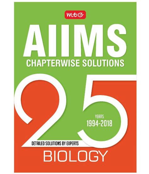 25 Years Aiims Chapterwise Solutions Biology Buy 25 Years Aiims