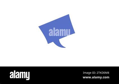 Animated Speech Bubble Element Flat Cartoon Style Hd Video Footage