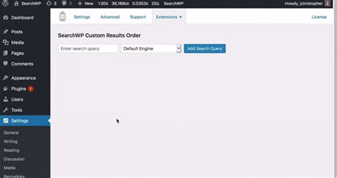 New Extension Custom Results Order SearchWP