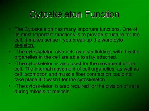 PPT Cytoskeleton PowerPoint Presentation Free Download ID