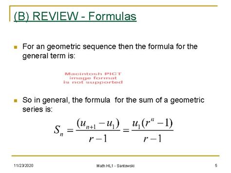 Lesson Summation Notation Infinite Geometric Series Math