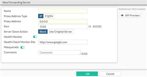 Create Or Edit A Forwarding Server Fortiproxy 7 4 2 Fortinet Document Library