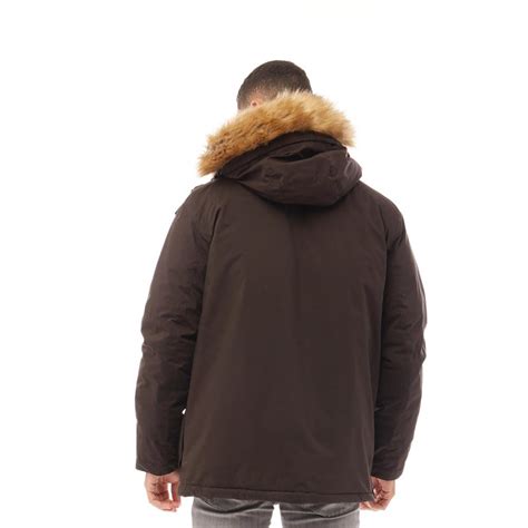 Buy Jack And Jones Mens Jack Fur Parka Black