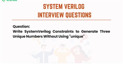 Systemverilog Constraints For 3 Unique Numbers No Unique