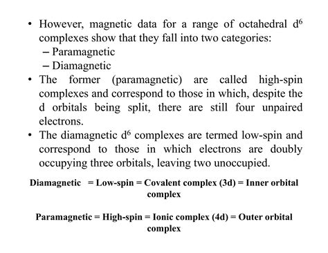 Crystal Field Theory Cft Ppt