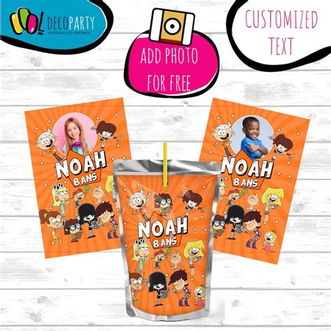 Loud House Birthday Printables Loud House Party Bundle Etsy