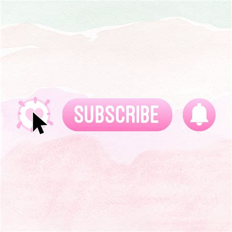 Cute Pink Like And Subscribe Rounded Animation Etsy
