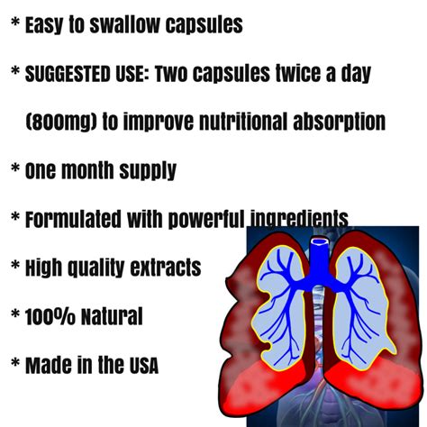 Herbal Lungs Cleaner Remedy Improve Lungs 120 Capsules Biomedical Formula Ebay