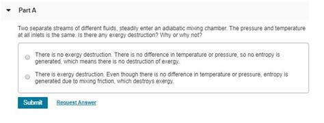 Solved Part A Two Separate Streams Of Different Fluids Chegg Com