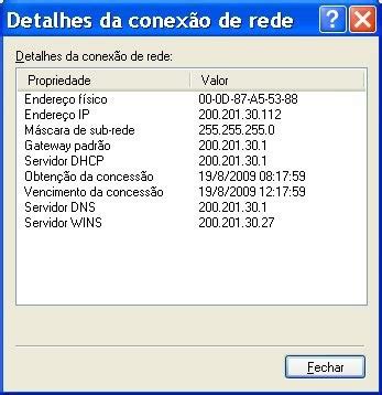 Encontrar O IP E O Mac Address De Uma Placa De Rede Departamento De