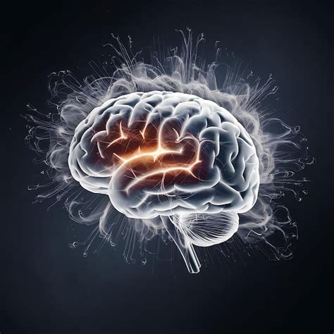 Concept Art Of A Human Brain Exploding With Knowledge And Creativity Generative Ai Premium Ai