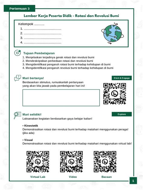 Lkpd Rotasi Revolusi Bumi 7f Pdf