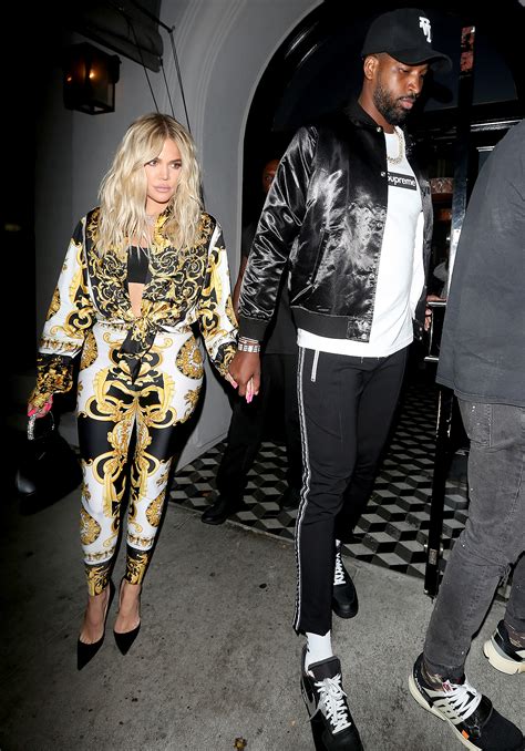 Khloe Kardashian Tristan Thompson Step Out For Cozy Date Night