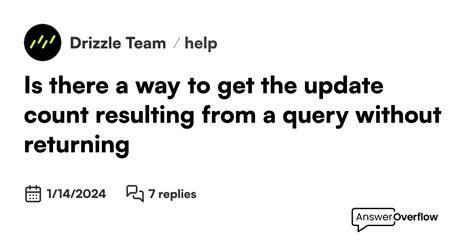 Is There A Way To Get The Update Count Resulting From A Query Without