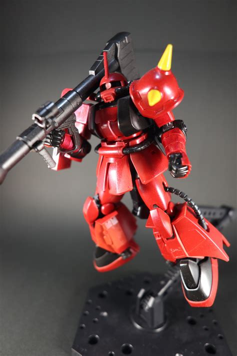 【hguc】ジョニー・ライデン専用高機動型ザク【真紅の稲妻】｜家具屋のサメさんのガンプラ作品｜gunsta（ガンスタ）