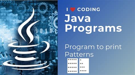 java pattern programs part 1 i love coding youtube