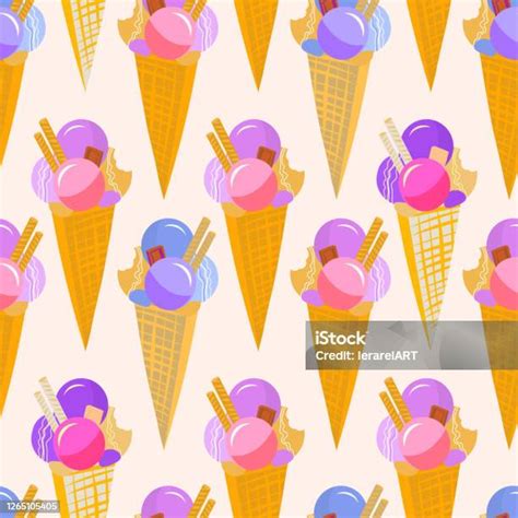 공 끝없는 여름 배경과 옷 직물에 인쇄 인쇄 인쇄와 아이스크림과 벡터 원활한 패턴 소셜 네트워크 판매 녹는 여름 프로모션에 대한 배경 과일에 대한 스톡 벡터 아트 및 기타