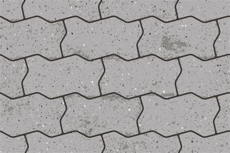 Premium Vector Seamless Pattern Of Pavement With Figured Interlocking