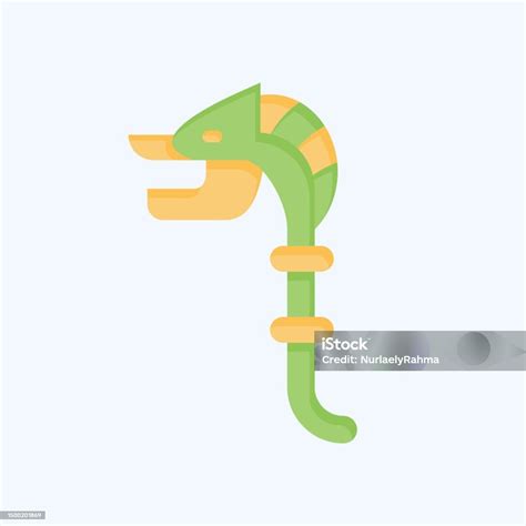 Icône Carnyx Lié Au Symbole Celtique Style Plat Conception Simple