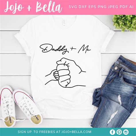 Daddy And Me Svg Fist Pump Svg Father And Son Svg Daddy Etsy