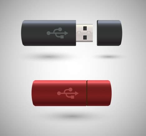 Usb Realistic Vector Illustration With Color Style Vectors Stock In Format For Free Download