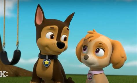 Paw Patrol Skase Chase And Skye Patrulla De Cachorros Skye