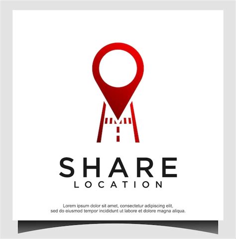 Premium Vector Share Location Logo Design Template