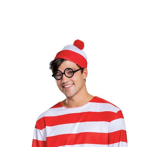 Costume Wheres Waldo Adult Accessory Kit Cappels