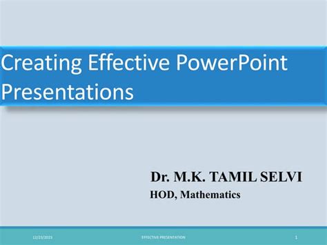 How To Make Effective Presentation 23836pptx
