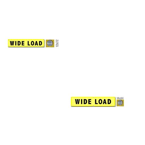 Wide Load Banner W Brass Grommets Value Gear Truck Safety Gear Inc