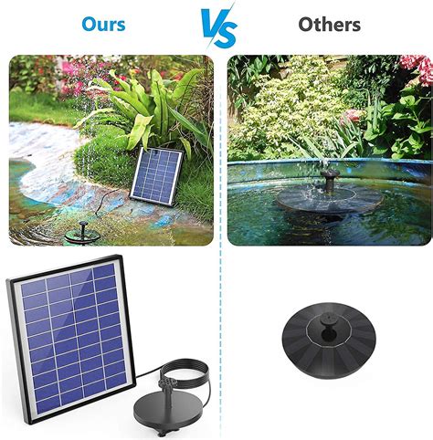 Fontaine Solaire Ext Rieur 6 5w Pompe Bassin Solaire Avec Batterie Et
