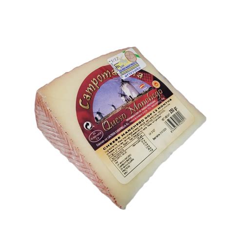 Manchego 12 Months Cheese Campomancha X 250g Wedges