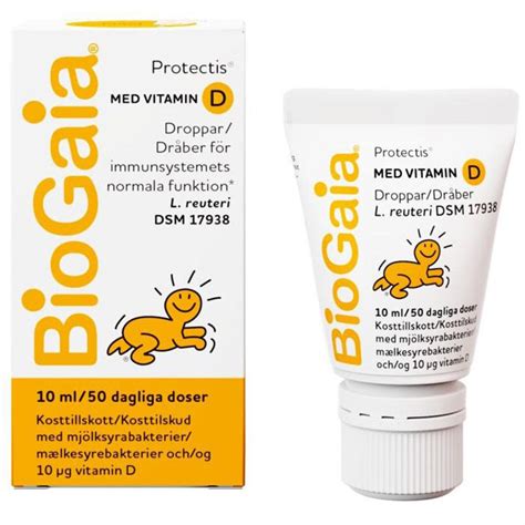 BioGaia Protectis droppar med vitamin D 10 ml– nordselection